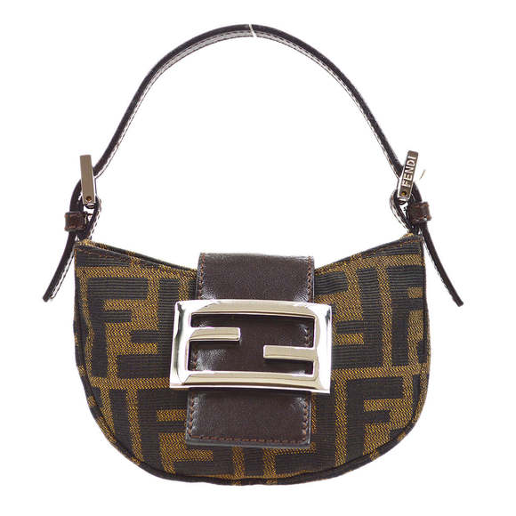 Fendi | Bags | Fendi 99s Zucca Micro Handbag Brown 96153 | Poshmark